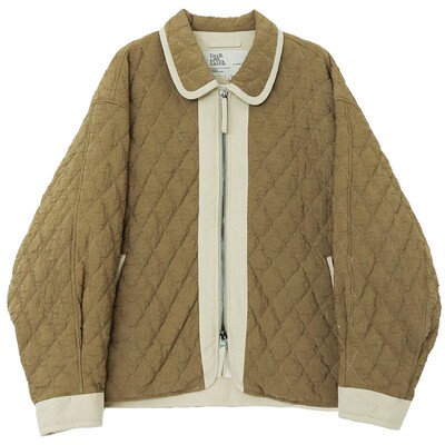 秋冬双版本日系休闲双色弧形棉服