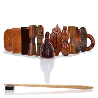 大漆纯色餐具木质日式两用筷子架