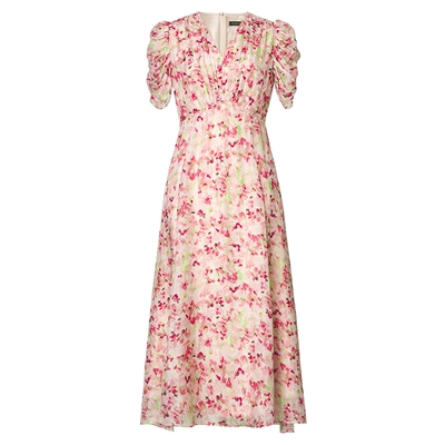 【意大利进口真丝】La Koradior拉珂蒂印花100桑蚕丝真丝连衣裙女