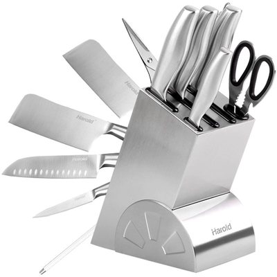 哈罗德厨房刀具套装切菜刀德国不锈钢厨房套刀全套厨房刀具砍切刀