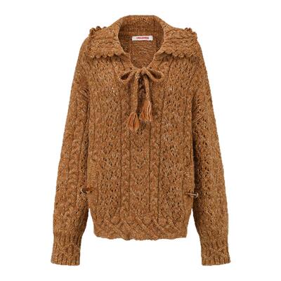 ORA GENESIS2025年冬季新品时尚绞花针织上衣