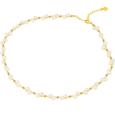 LNIEER天然淡水珍珠女项链百搭