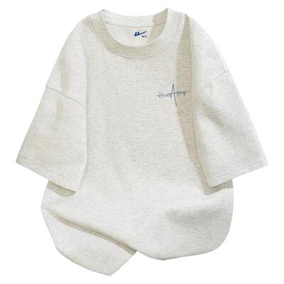 回力纯棉短袖男款夏季花灰色