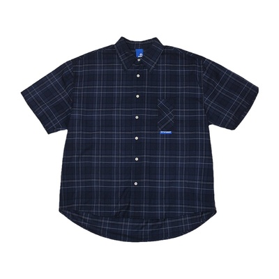 o3park宽松落肩格子衬衫