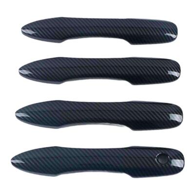 适用于18-22款丰田普锐斯PRIUS 50系拉手碳纤纹外把手亮黑门碗贴