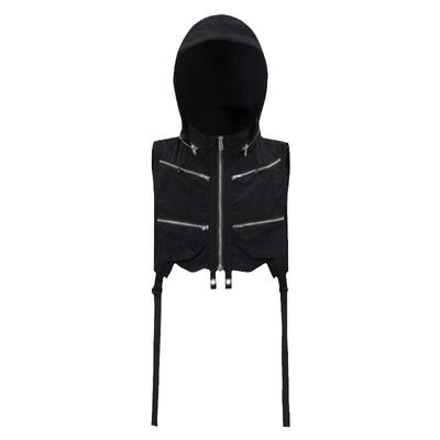 LMTWL潜龙五拉链半身马甲银拉链机能赛博朋克暗黑warcore泠风同款