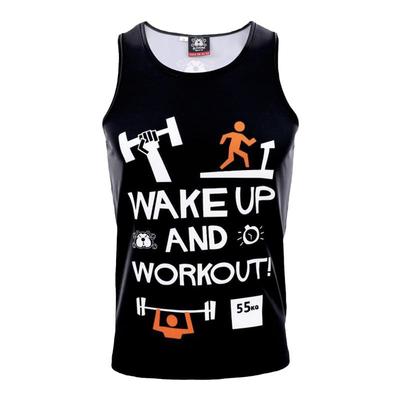 肌肉杀手健身棕熊无袖速干背心