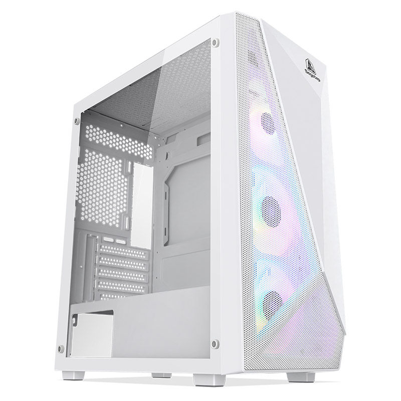 鑫谷阔斧1台式电脑小机箱matx侧透玻璃主机mini电竞迷你itx小机箱_虎窝淘