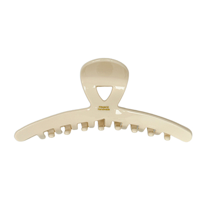 新款韩国france米白色轻奢高级感马尾抓夹大号发量多鲨鱼夹发夹女