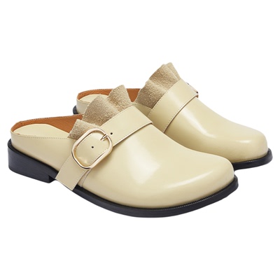 COOLCHAP2026春季新款牛皮真皮勃肯拖鞋女款羊皮半拖鞋穆勒鞋子