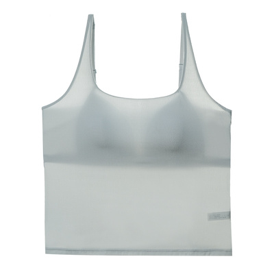 梧桐本色带杯轻薄透气吊带背心