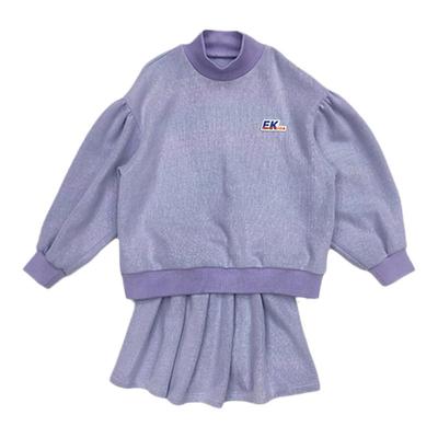 edo童装秋甜美运动儿童卫衣套装