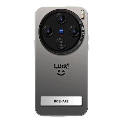 Luck笑脸适用VIVOX300/200手机壳vivo简约x100s/90/80/70/60/50镭射彩银S18/s17/16/15/12带支架10PRO保护套