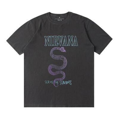 复古水洗做旧版型乐队周边古着