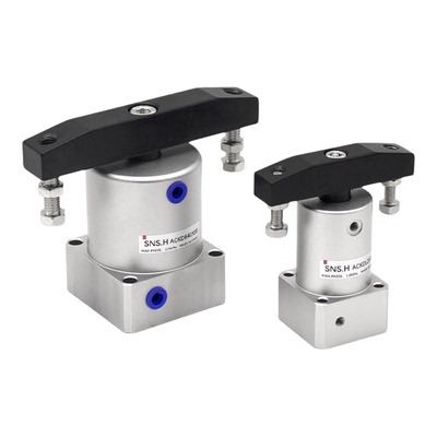 ACK旋转ASC夹紧气缸90度180气动SRC25转角下压32/40/50/63*90L/R