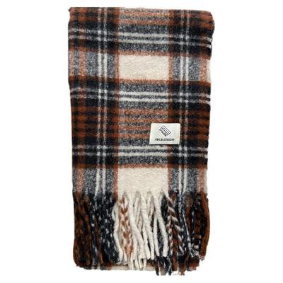 仿羊绒薄荷绿色围巾女冬季