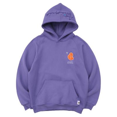 涂鸦字母毛巾绣抓绒连帽卫衣