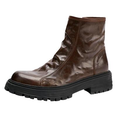 真皮马丁靴男士秋冬高帮英伦