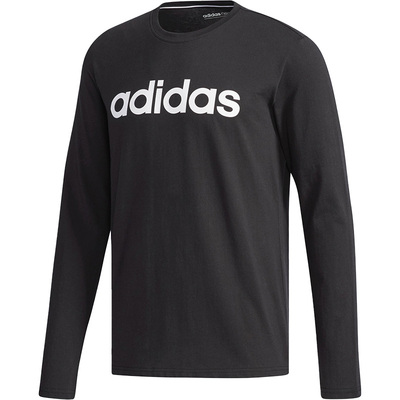 阿迪达斯男子印花圆领长袖T恤