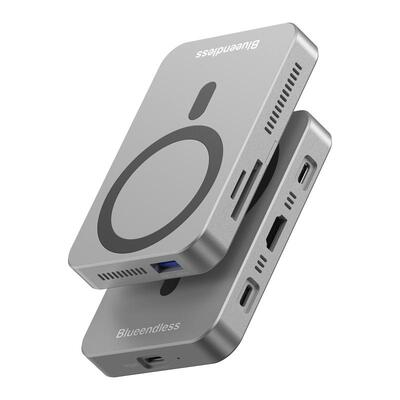 蓝硕磁吸NVME硬盘盒+扩展坞