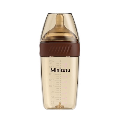 Minitutu奶瓶0-3-6个月PPSU感温