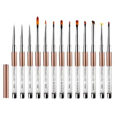 允薇美甲光疗扇形水晶渐变笔一支