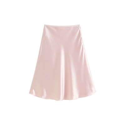 StillLife粉色醋酸缎面鱼尾裙