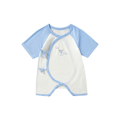 【商场同款】英氏婴儿夏季连体衣薄款新生儿宝宝哈衣2025新款衣服