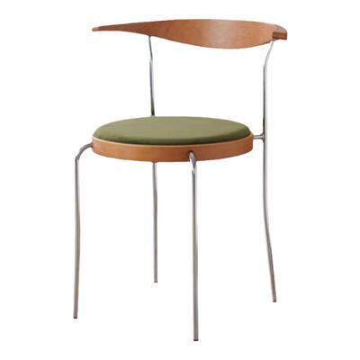 HACOSN中古风牛角椅实木餐桌椅子