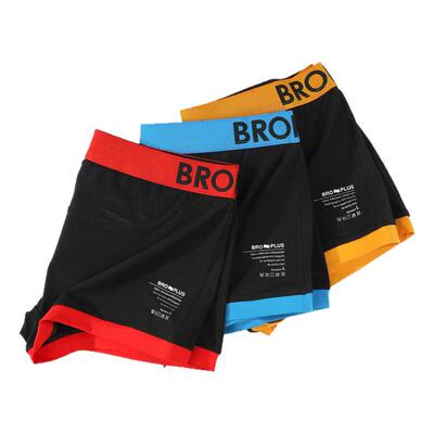 时尚青少年肥姥全棉四角内裤男款