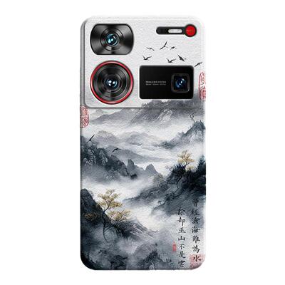 肌理水墨适用努比亚Z60Ultra手机壳nubia新款硅胶nubiaz60u中兴领先版小众艺术高级感套全包防摔Uitra男女软