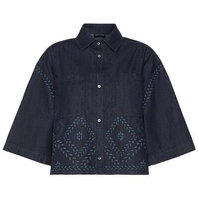 Weekend MaxMara 2026早秋新款女装棉质牛仔布衬衫5116016106