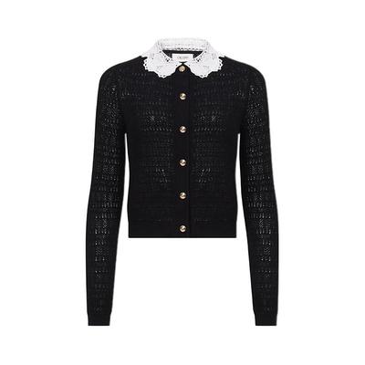 网眼钩花开衫网眼钩花开衫