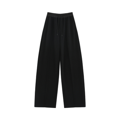 加厚显瘦拼腰径线拖地裤