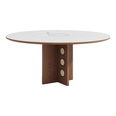 可折叠餐桌复古风岩板餐桌