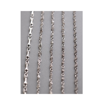 纯银骷髅骨头元素项链男女通用