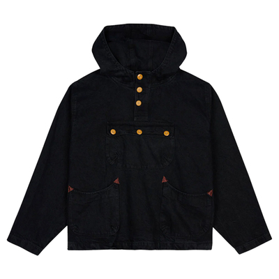 脑逝DenimSmock连帽工装牛仔衣