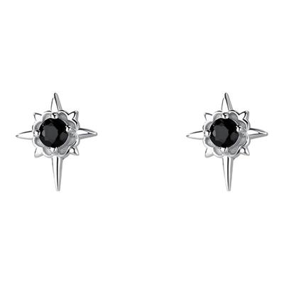 星芒纯银s999个性小众耳饰男女款