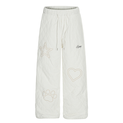 东北加绒印花棉裤男女