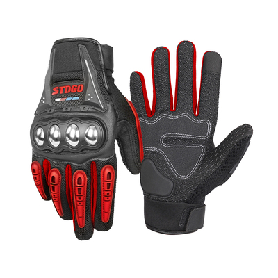 摩托车手套透气灵敏可触屏调节骑士手套超舒适炫酷手套夏男女通用