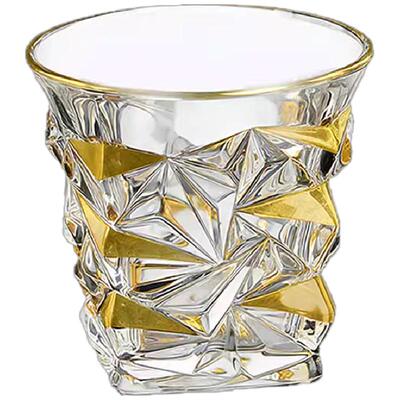 SkyBloom诗客欧式描金威士忌酒杯