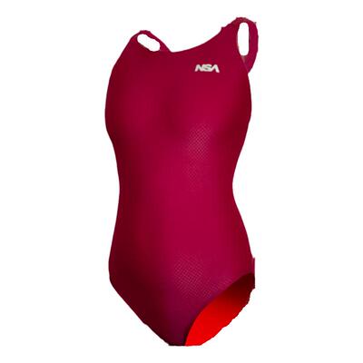 三角连体泳衣女龙鳞面料竞速训练