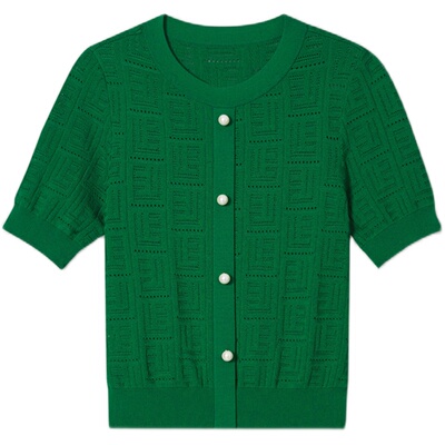 lkbennett针织开衫圆领