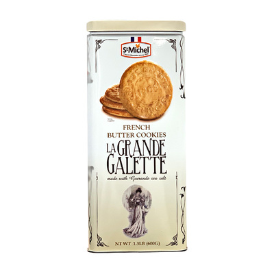 LA Grande Galette法国铁塔曲奇饼干600g法式酥脆黄油饼干礼盒装