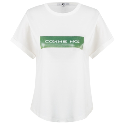 吕燕设计师纯棉百搭LOGOT恤