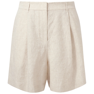 歌莉娅亚麻短裤女夏季小个子裤子