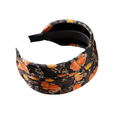 Ptah/布塔国风气质碎花发箍女宽边压发带复古花朵头饰发卡PT2257