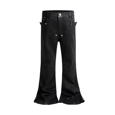 暗黑RO高街铆钉微喇牛仔裤男