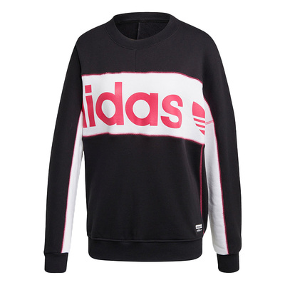 阿迪达斯运动休闲圆领套头衫