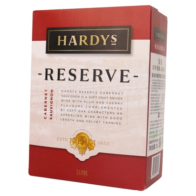 整箱夏迪珍藏赤霞珠干红葡萄酒3L